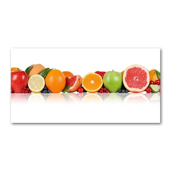 Ebern Designs Colourful Fruits - Ungerahmte Kunstdrucke auf Leinwand | Wayfair.de
